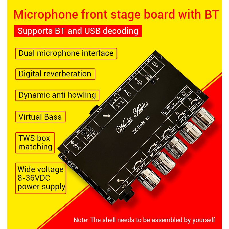 DIYMORE DAM H1 Karaoke Reverberation Board Front Stage Effector Mike ...