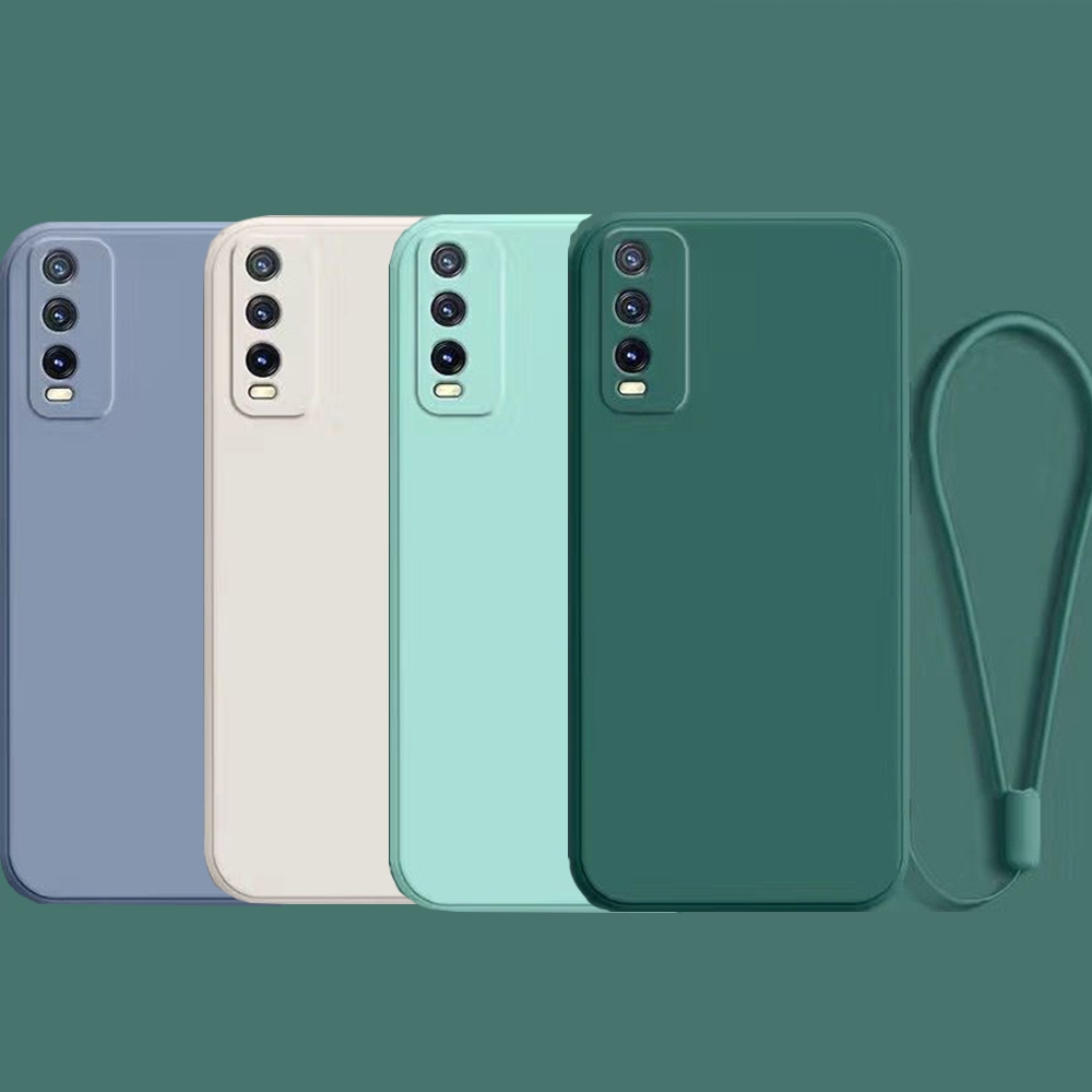 Vivo Y20 Y20i Y12S V20 SE V23E V21 Y51 2020 Square Frame Case Cover ...