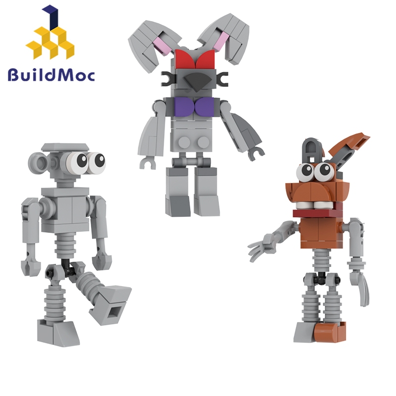 Buildmoc Five Nights at Freddy's model Vanny、Burntrap and Endoskeleton ...