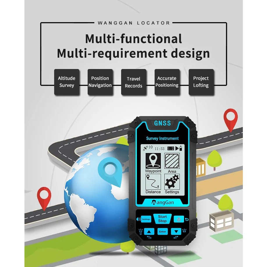 ⭐⭐⭐S8 GPS Survey Land Meter Professional Rechargeable GNSS Surver ...