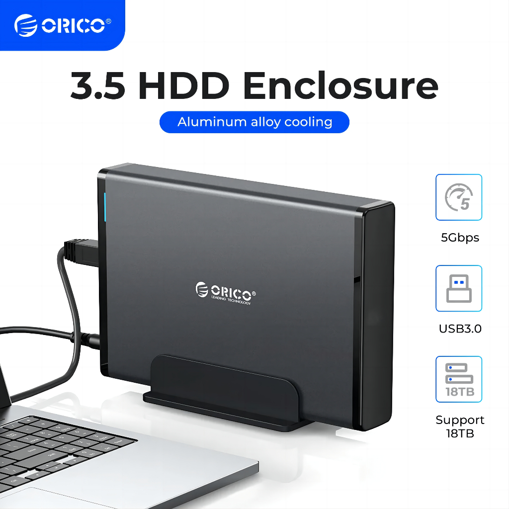 ORICO HDD Enclosure 3.5inch Aluminum Case USB3.0 for SATA HDD(7688U3 ...