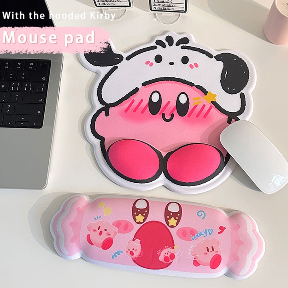 Kirby Mouse Pad Wrist Support Keyboard Wrist Rest Ergonomic Mouse Pad ...