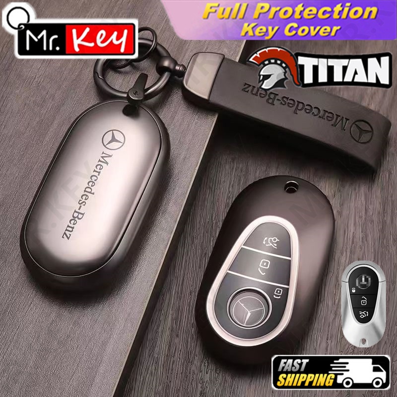 【Mr.Key】Titanium Gray TPU Car Remote Key Case Cover Shell Fob For ...
