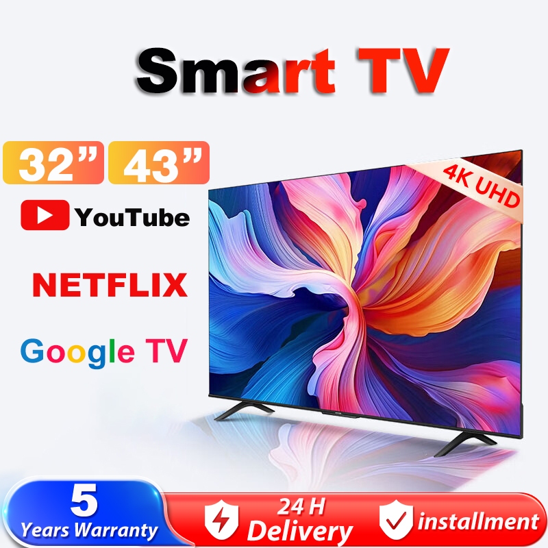 Smart TV 32 Inch Android TV 12.0 4K TV 43 Inch Television Digital TV ...