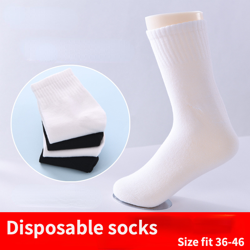 [2pairs] Disposable socks Plus size men's and women's high stretch ...