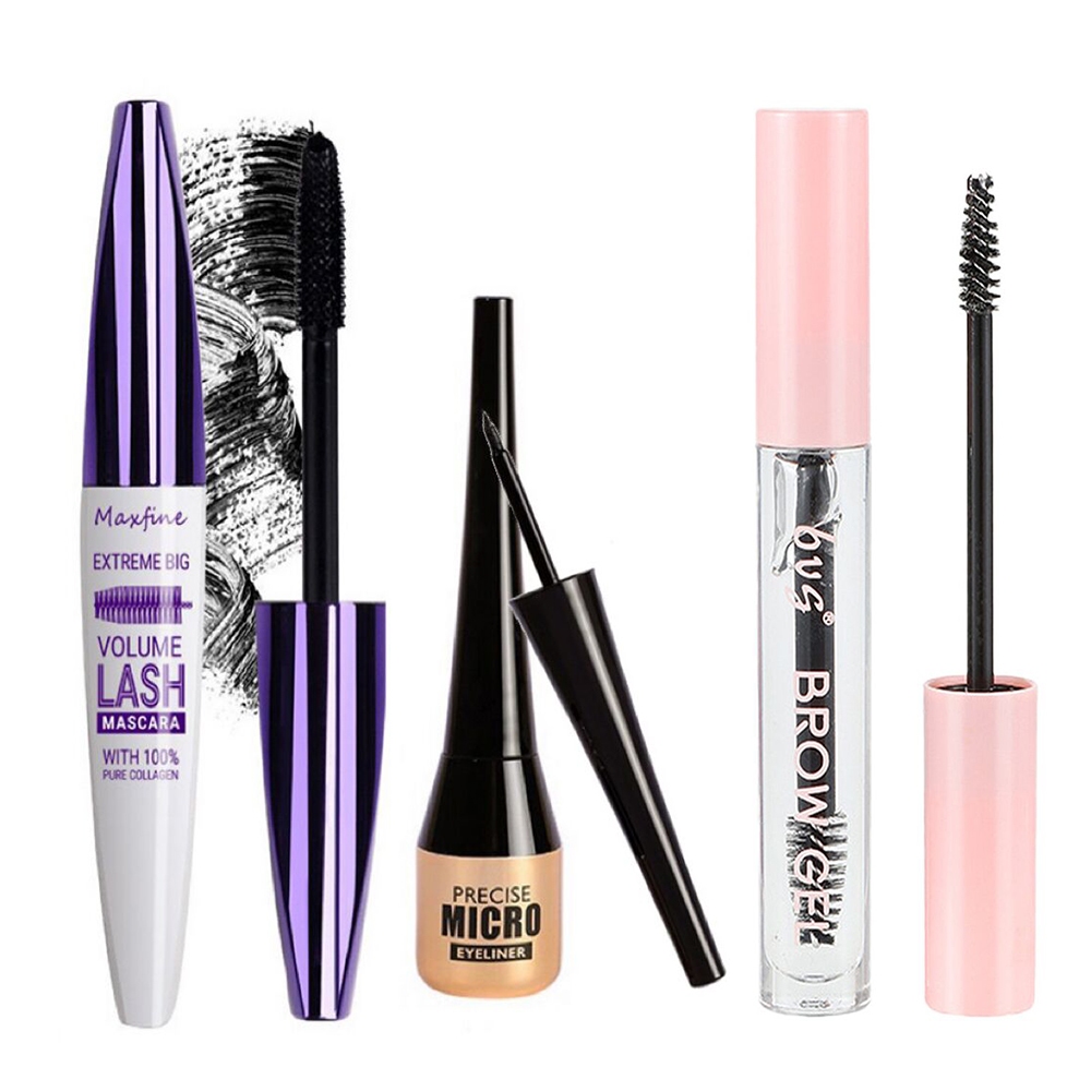 Maxfine mascara eyeliner liquid setting cream durable waterproof and ...