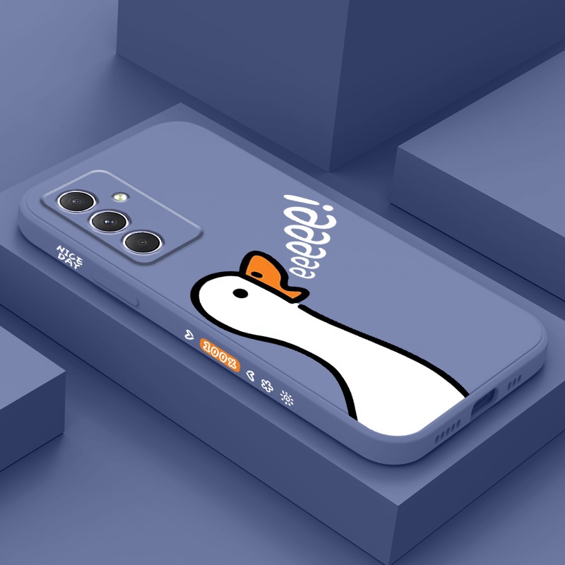 Scream Goose Phone Case For Samsung Galaxy A54 A34 A24 A14 A04 A04S A04E 4G 5G Liquid Silicone ...