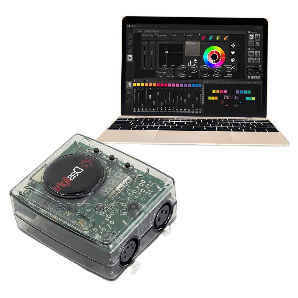 ⭐⭐⭐Daslight DVC4 GZM DMX CONTROLLER USB DMX512 Disco lighting fog ...
