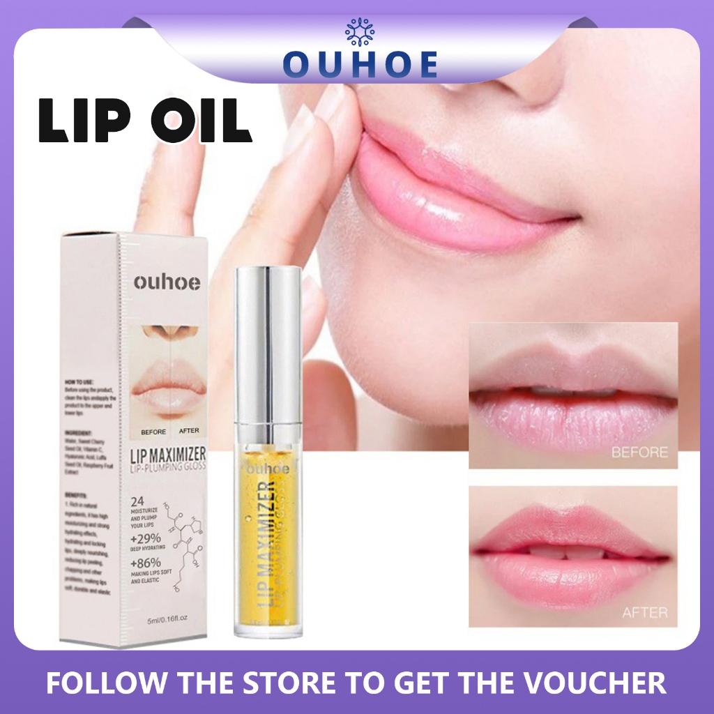 OUHOE Plumping Lipgloss Lip Wrinkles Hydrating Smoothing Fuller ...