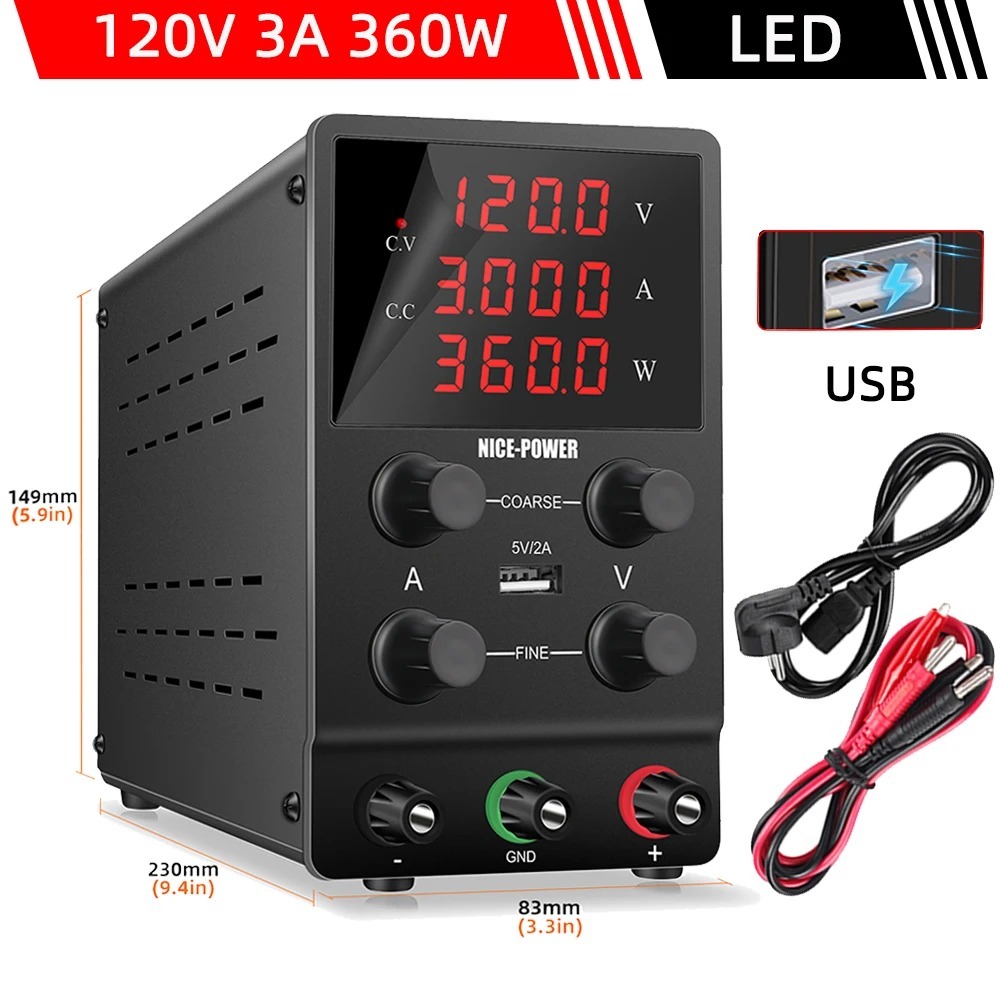 【From Malaysia】NICE POWER 30V 10A Variable DC Power supply AC to DC ...