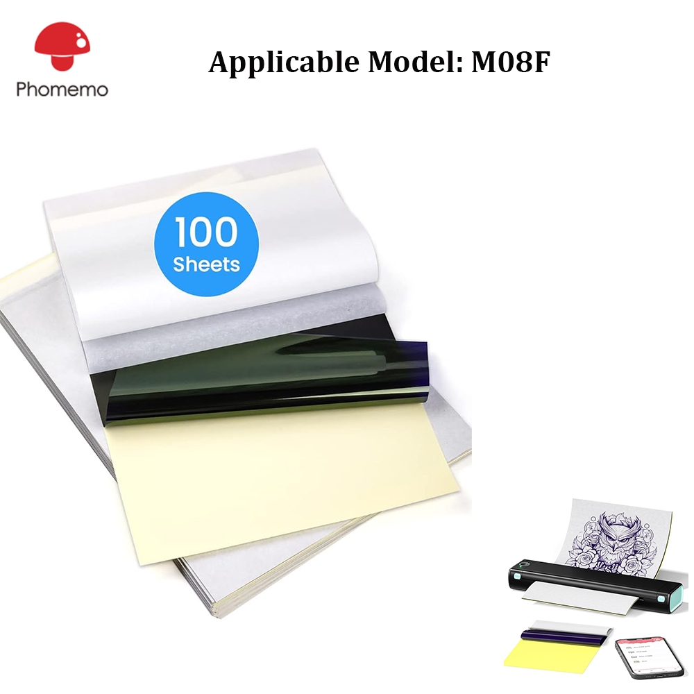 Phomemo Tattoo Thermal Transfer Paper For M08F/TP81 Printer | Shopee ...