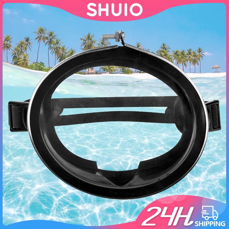 SHUIO Classic Oval Dive Mask Silicone Comfort Fit Fog Free Large Glass ...