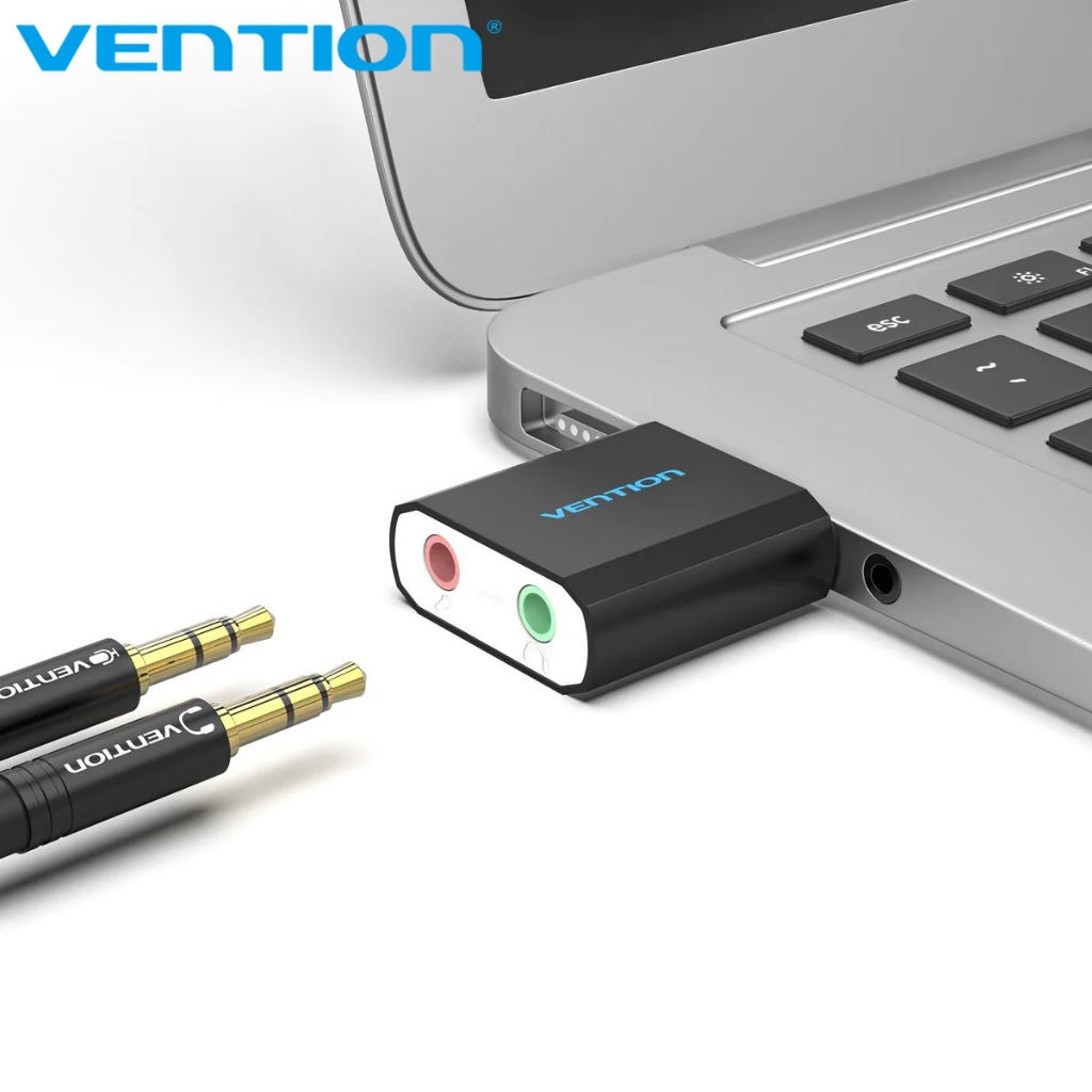Vention External Usb Aux Mic Adapter Stereo Audio Sound Card 3.5Mm For ...