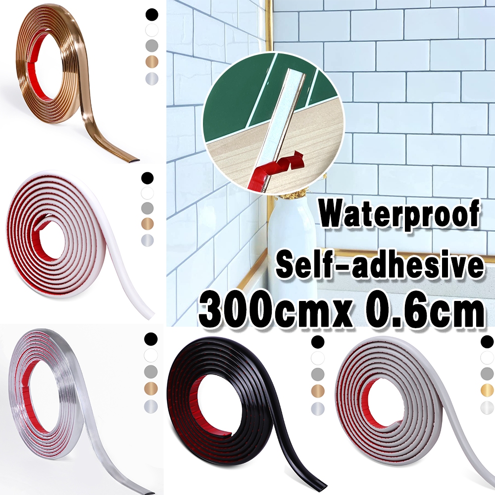 300CM PVC Self adhesive Trim Sticker Peel and Stick PVC Wall Ceiling ...