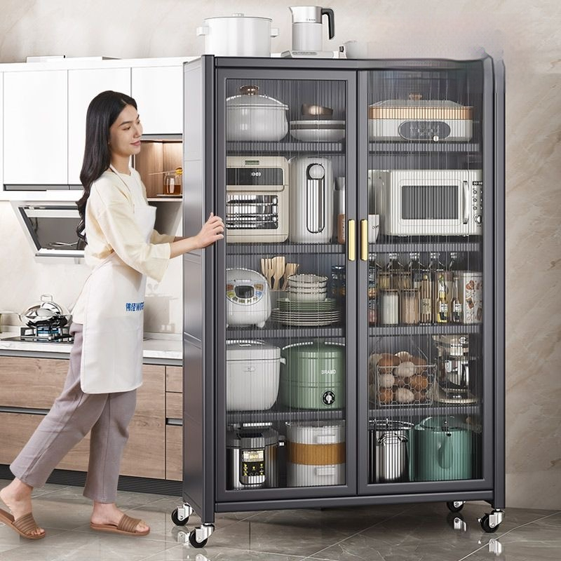 Rak Dapur Cabinet Kitchen Multi-Function Storage Rack Double Doors ...