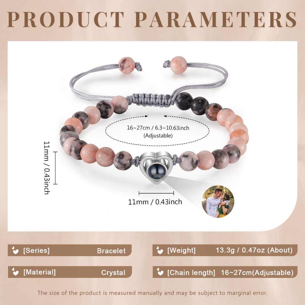 Free Custom Projection Bracelet for Men Fashion Adjustable Custom Photo ...