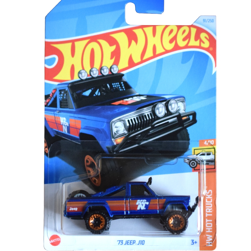 2024-91 Hot Wheels Cars 73 JEEP J10 1/64 Metal Die-cast Model ...