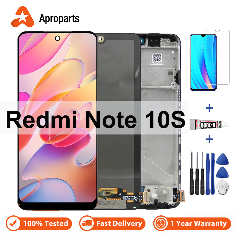 For Xiaomi Redmi Note 10S LCD Display M2101K7BG M2101K7BI Touch Screen ...