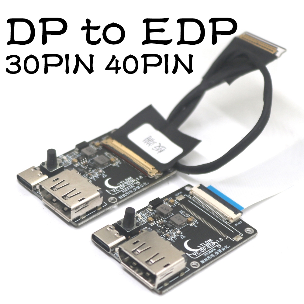30pin 40pin DP to EDP driver board TYPEC EDP signal adapter board EDP cable 4k 8K 120HZ for 30p ...