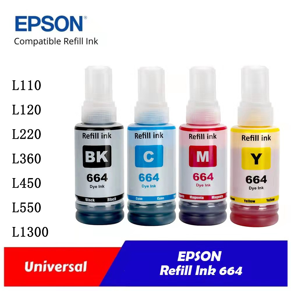 {Malaysia Spot }Epson Refill Ink T664 Compatible ink For EPSON L120 ...