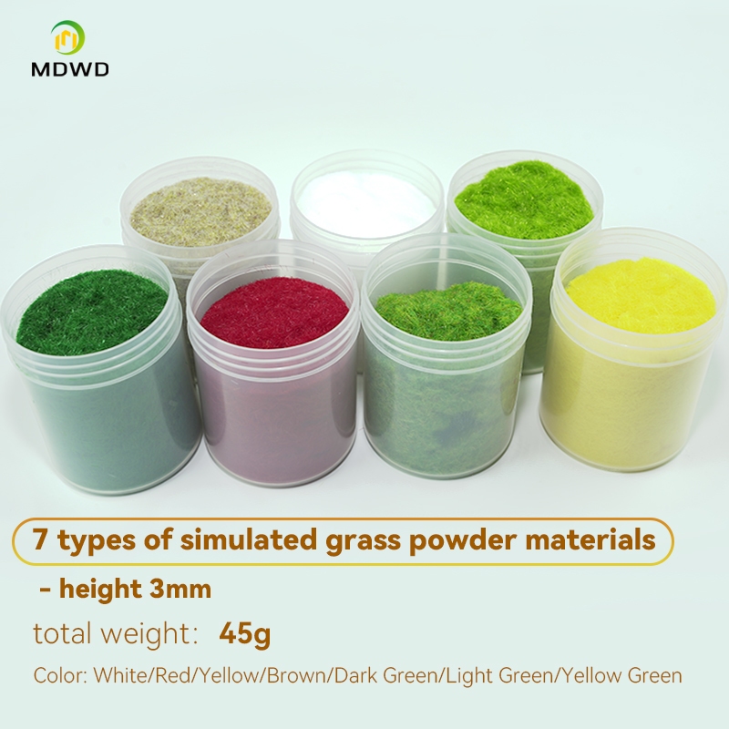 3mm Flock Plant Grass Powder Toy Multiple Colors Selection Building ...