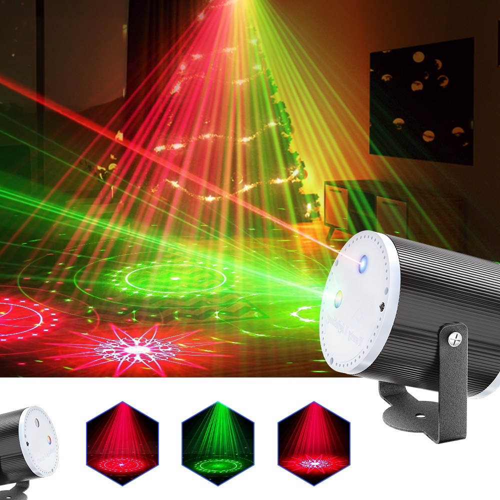 New LED laser light mini red and green dance table light remote control ...