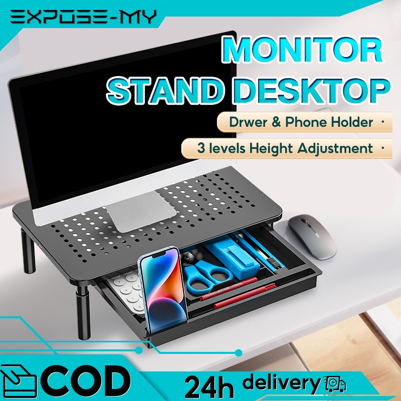 EXPOSE Adjustable Height Laptop Stand With Keyboard Rack | Shopee Malaysia