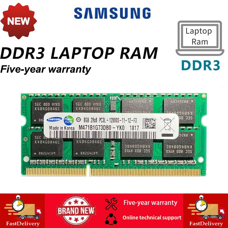 Samsung DDR3 Ram Laptop 4GB 8GB DDR3 1066Mhz 1333Mhz 1600Mhz DDR3L 2RX8 ...
