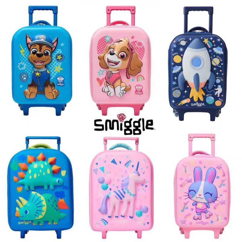 Smiggle Junior Hardtop Trolley Bag collection Paw Patrol unicorn ...