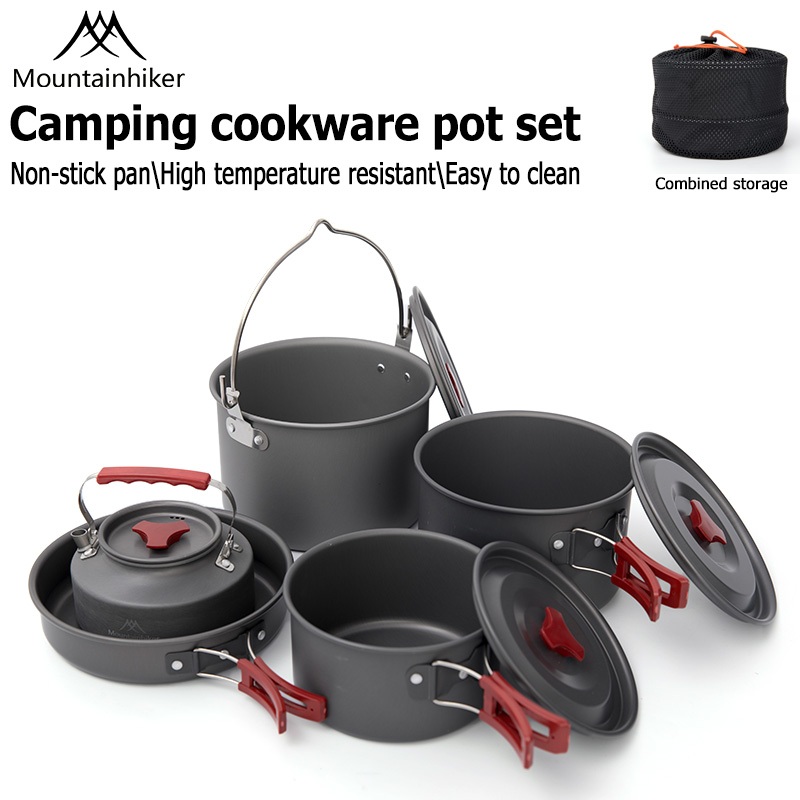 Mountainhiker Cookware 3pcs/4pcs/5pcs Kettle Pot Cooking Set Free ...