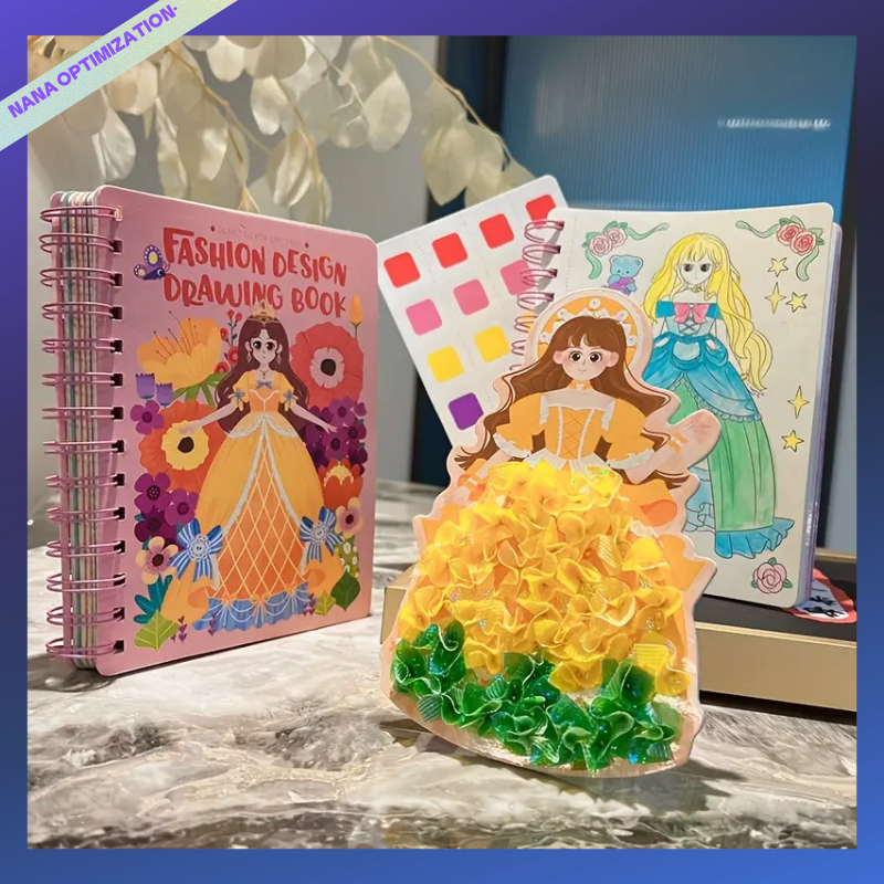 23pcs 3 In 1 Creative Poke Art Princess DIY Kit，Fabric Puzzle Puncture ...