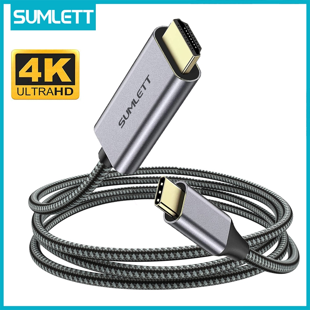 Sumlett Type C To Hdmi Cable Adapter 4k Uhd 1 8m Usb C Thunderbolt 3