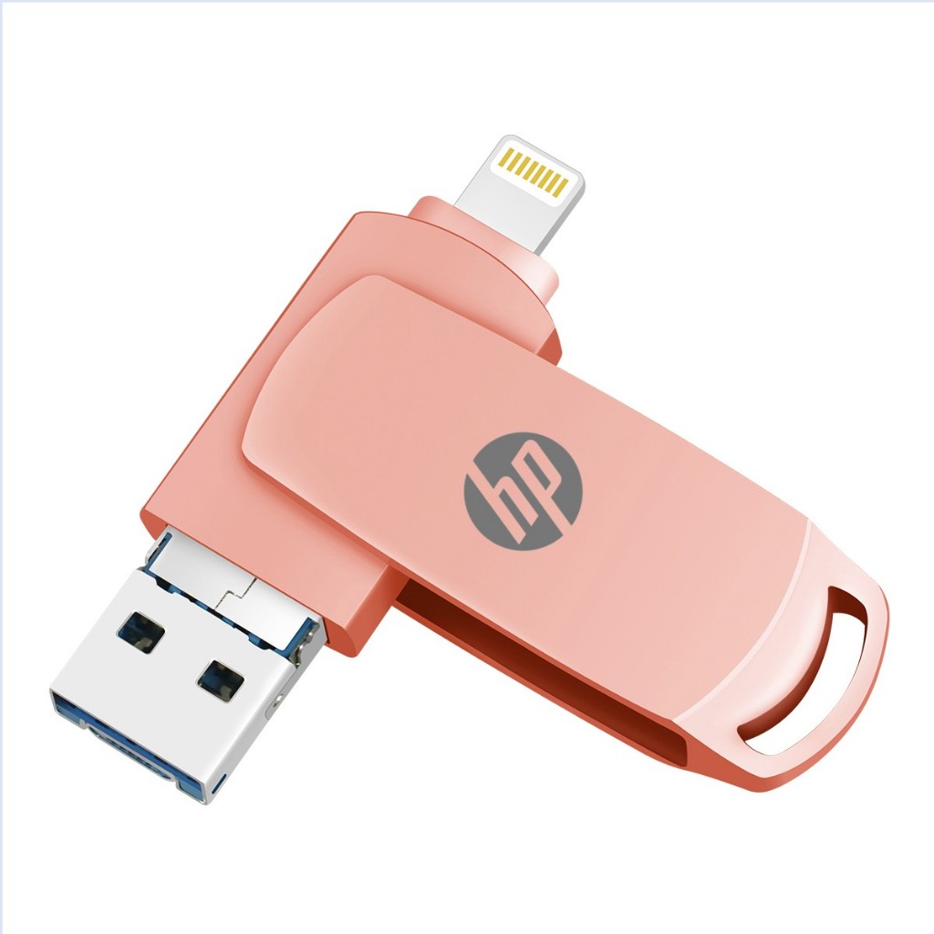 2TB 3 in 1 OTG Flash Drive Metal Waterproof for lightning iPhone ...