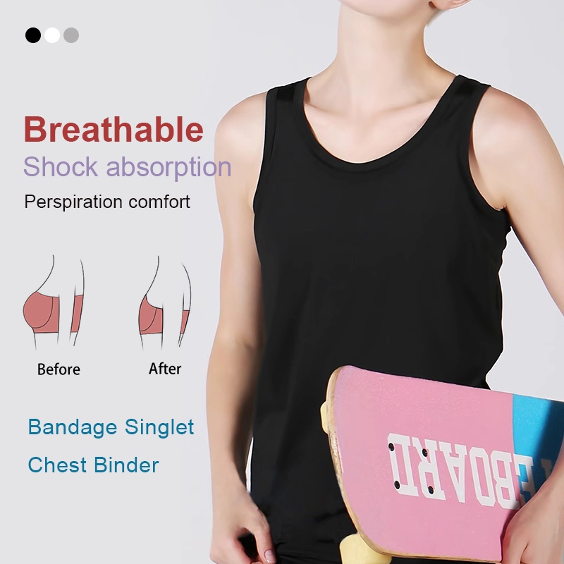 Tank Top Bandage Chest Binder Baju Melayu Budak Camisoles Breathable