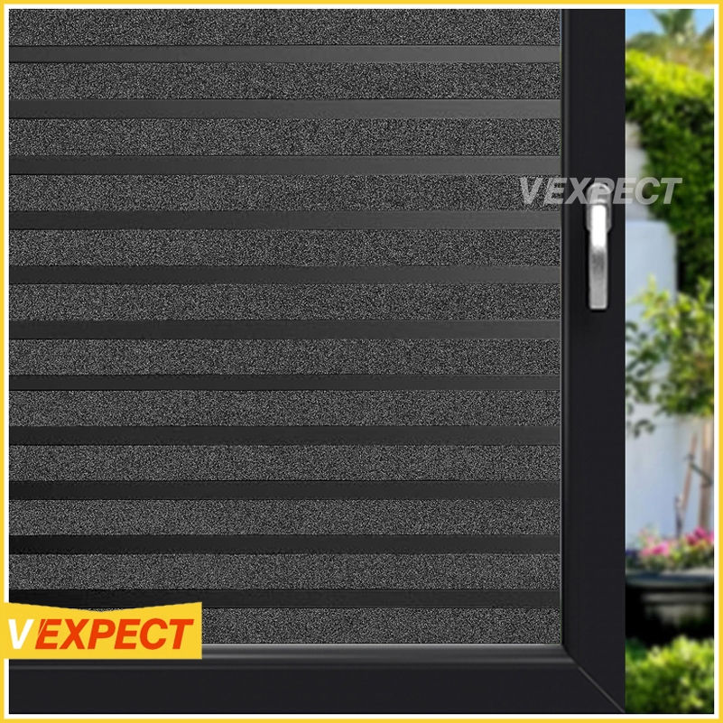 Privacy Window Film Sticker Stripe Frosted Glass Window Sticker Non ...