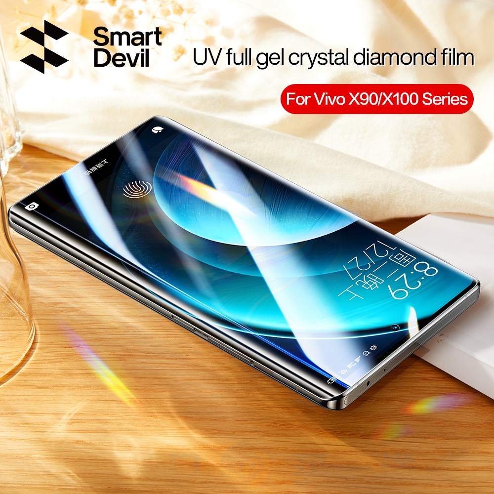SmartDevil UV Tempered Glass For vivoX90/X100 Full Screen Curved Film ...