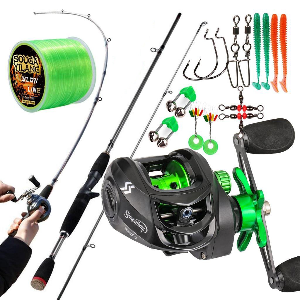 Sougayilang Fishing Rod and Reel Set Casting Fishing Rod Carbon Fiber ...