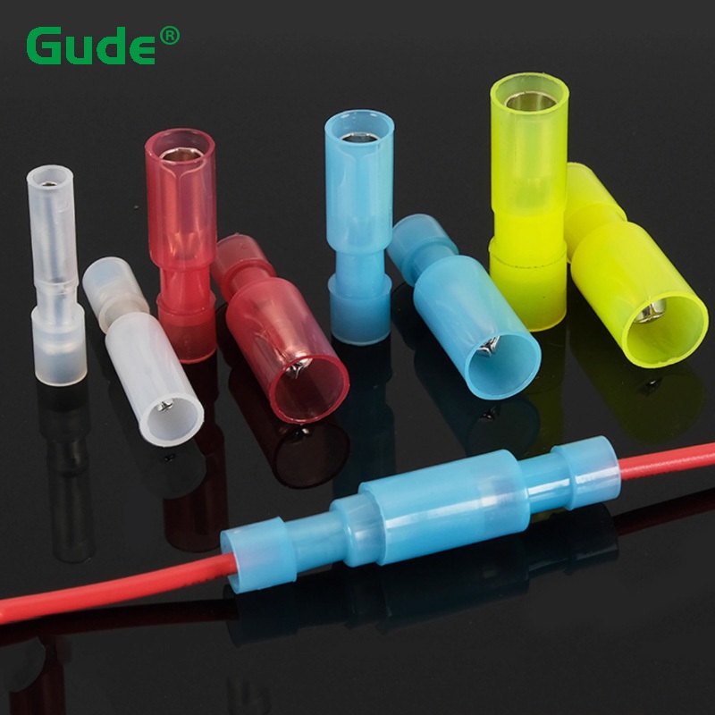 Bullet Shaped Female Male Butt Insulating Terminal Quick Joint Nylon ...