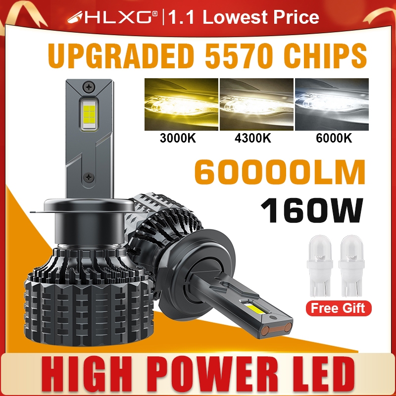 3 Year Warranty H4 H7 H11 LED Canbus Car Headlight Bulbs HB3 HB4 9005 9006 9012 H8 H9 H1 Fog ...