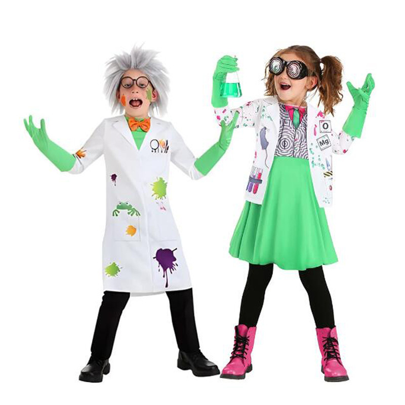 Mad Scientist Costume for Kids Fancy Dress Costumes Role Play Dress Up ...