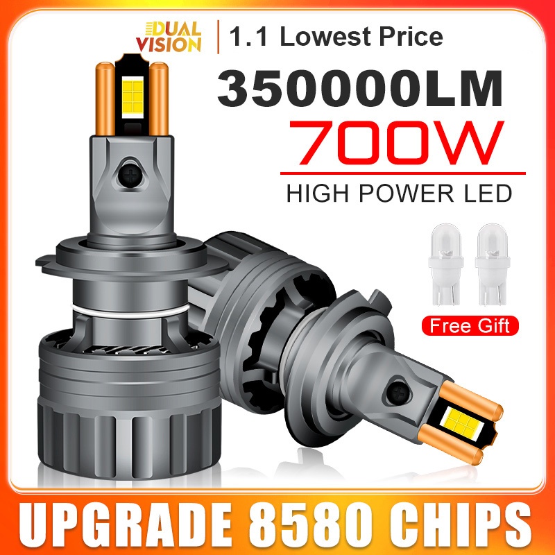 1000w H7 H4 H11 LED Headlight Canbus Car bulbs Fan HB3 H8 H9 9005 9006 ...