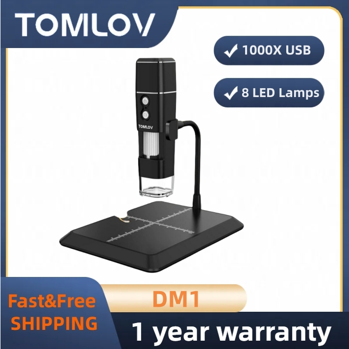 [ Local stock] Wireless Digital Microscope DM1,1000X USB Handheld Coin ...