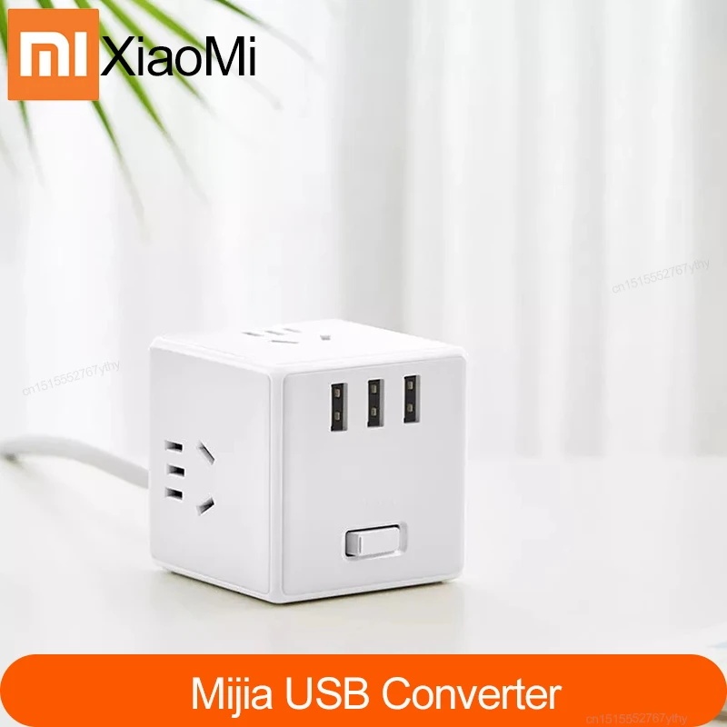 Xiaomi 2 In 1 USB Charger Power Strip Adapter 6 Ports Socket Converter ...