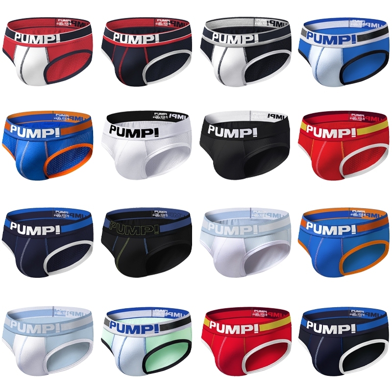 PUMP Ready Stock Men Briefs Soft Mesh Men Underwear Breathable Fashion ...