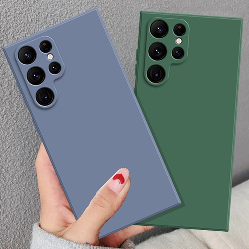 Samsung S24 Ultra S24 Plus S23 FE S23 Ultra S23 Plus S22 Ultra S22 PLus Square Soft TPU Candy ...