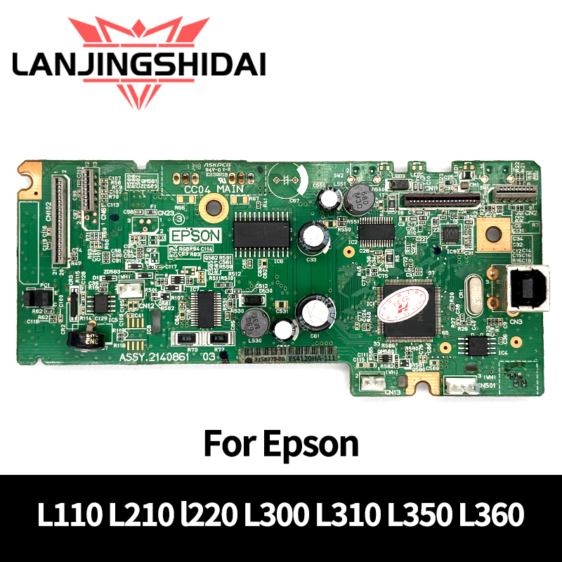 Logic Board Original Epson Motherboard Mainboard (USED) For L110 L210 ...