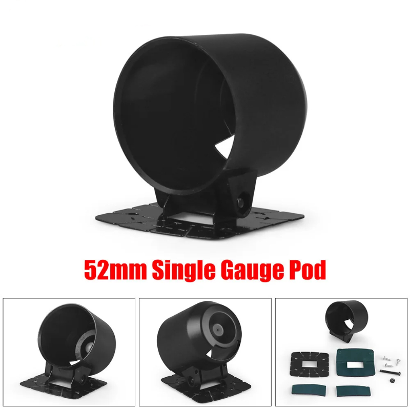 1 Set Universal 52mm Single Gauge Pod Car Swivel Mount Holder 2Inch ...
