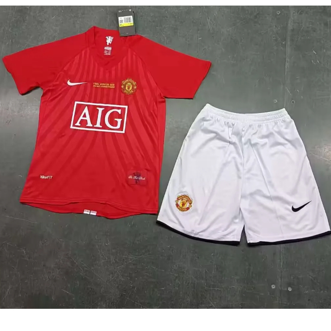 2007 2008 Manchester United Retro Jersey 07/08 Manchester United Final ...