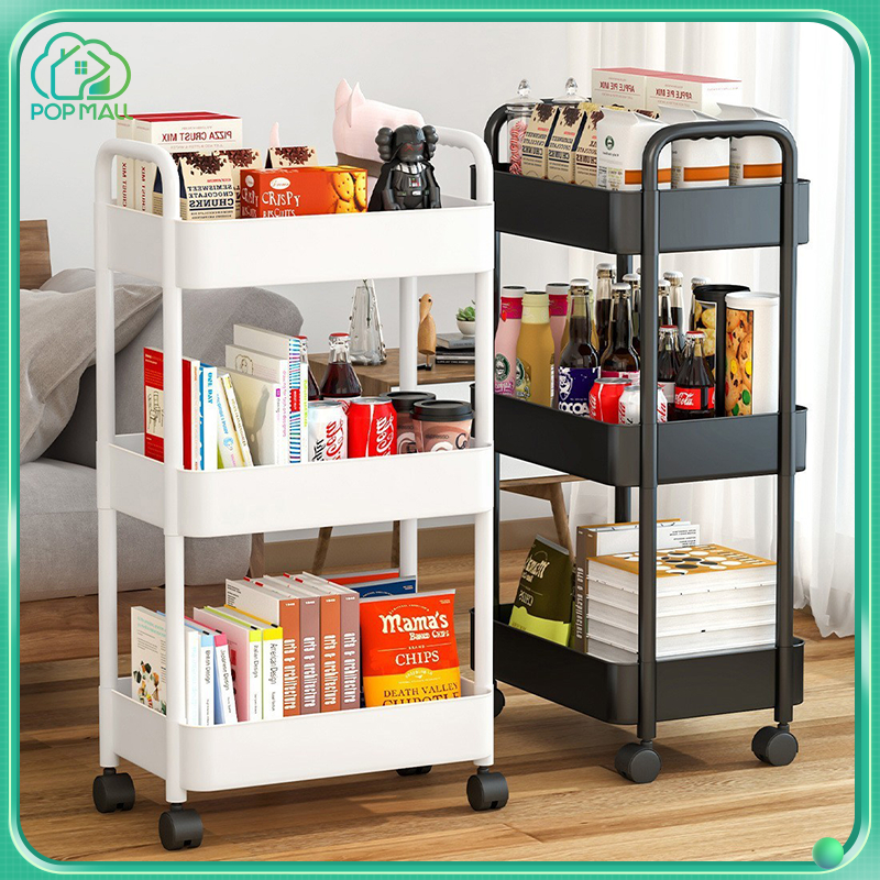 POP 3/4/5 Tier Storage Trolley Rack Multifuction Home Storage Rack ...