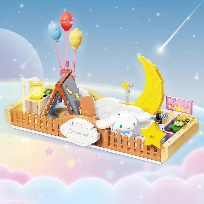Sanrio Building Blocks Kuromi My Melody Cinnamoroll Figure Bricks Cute ...